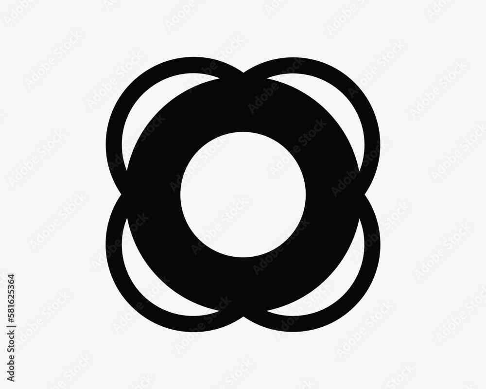 Lifebuoy Lifering Lifesaver Flotation Ring Rescue Float Tube Black ...