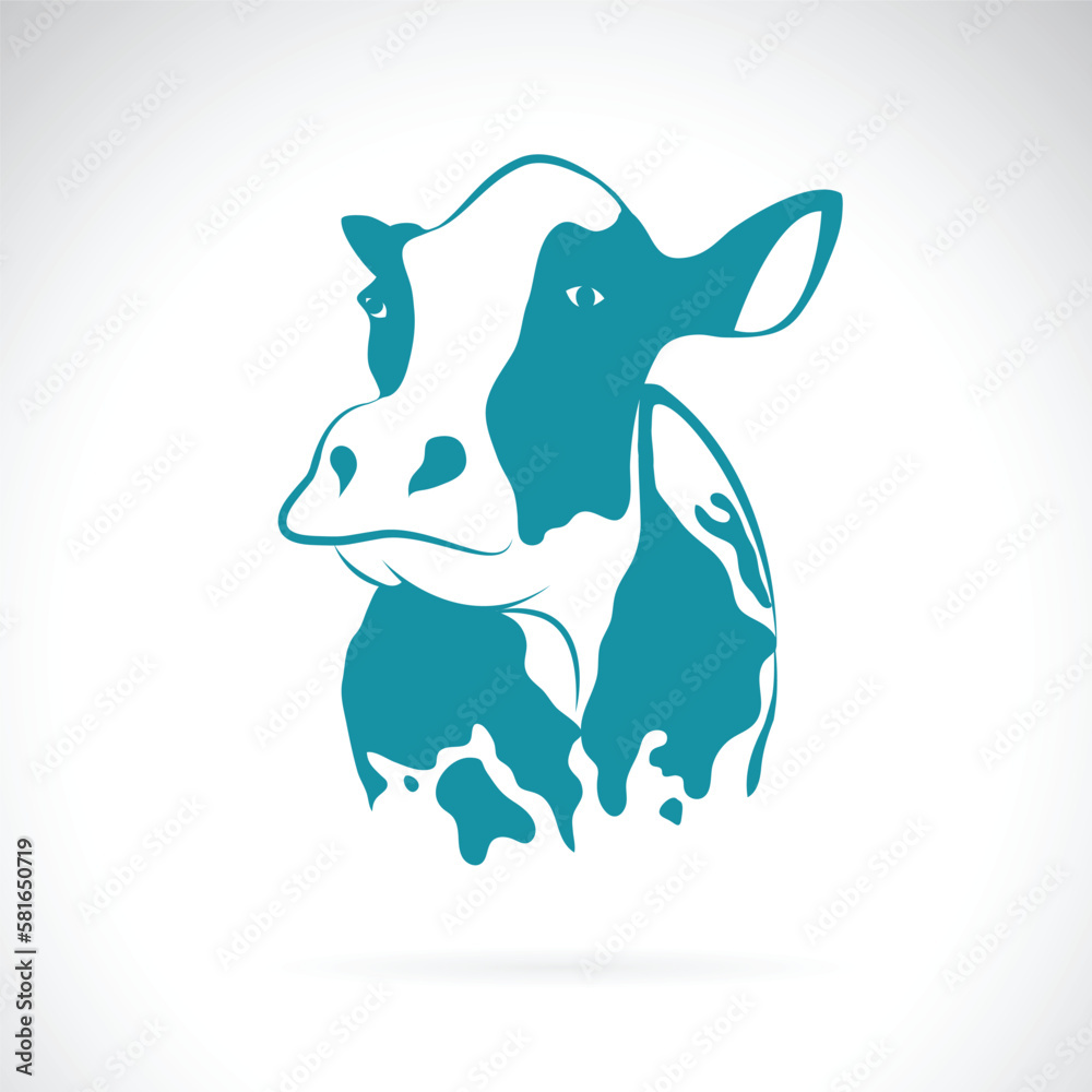 Vector of a cow design on white background. Farm Animals. Stock Vector ...