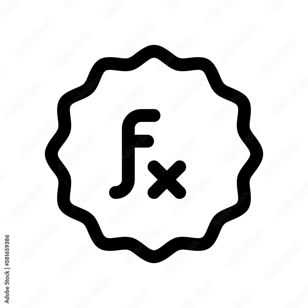Editable funtion, effect vector icon. Part of a big icon set family ...