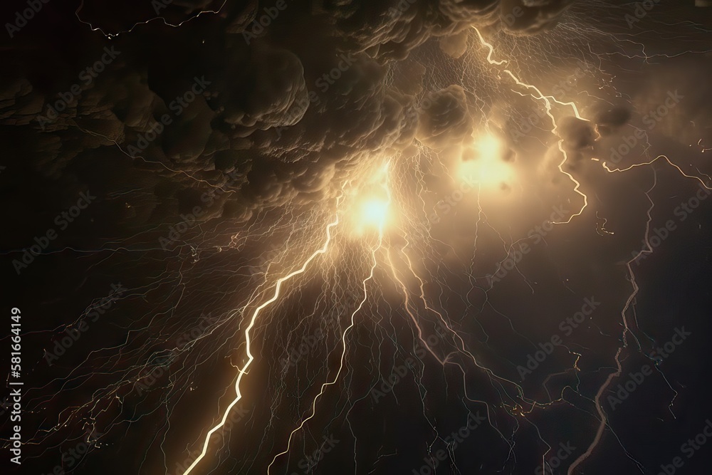 When lightning strikes, the sky ignites with a dazzling display of raw ...