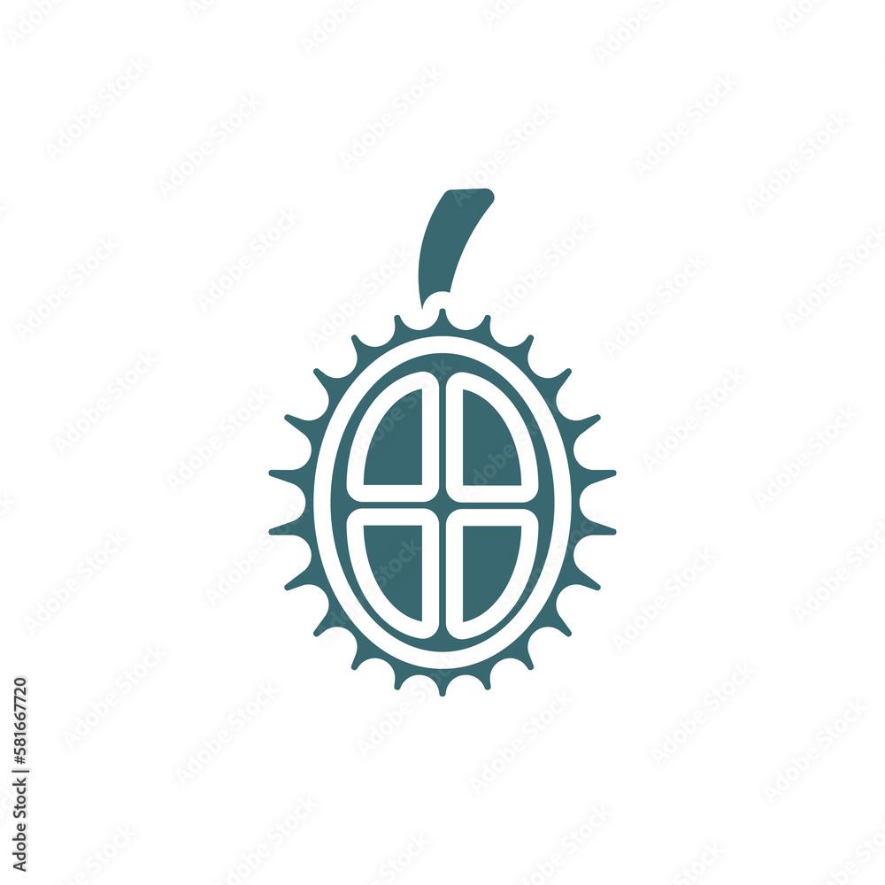 durian icon. Filled durian icon from vegetables and fruits collection ...