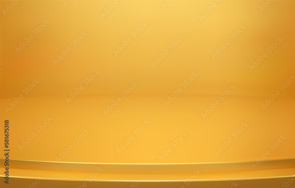 Abstract Luxury gold Background. Empty gold Gradient Room, Studio ...