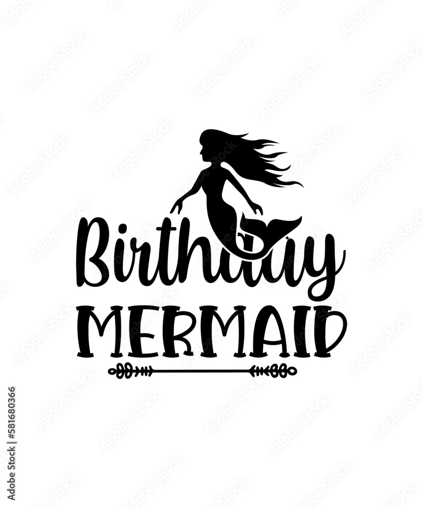 Mermaid SVG Bundle, Mermaid Tail SVG, Mermaid Monogram svg, cute ...