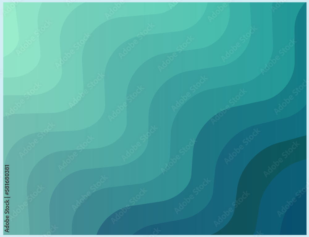 abstract blue background with waves, sea ocean water curve ripple ...