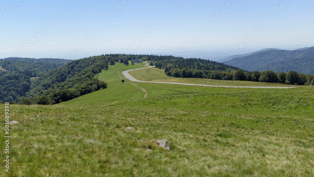 Paysage estival dans le massif des Vosges Stock Photo | Adobe Stock