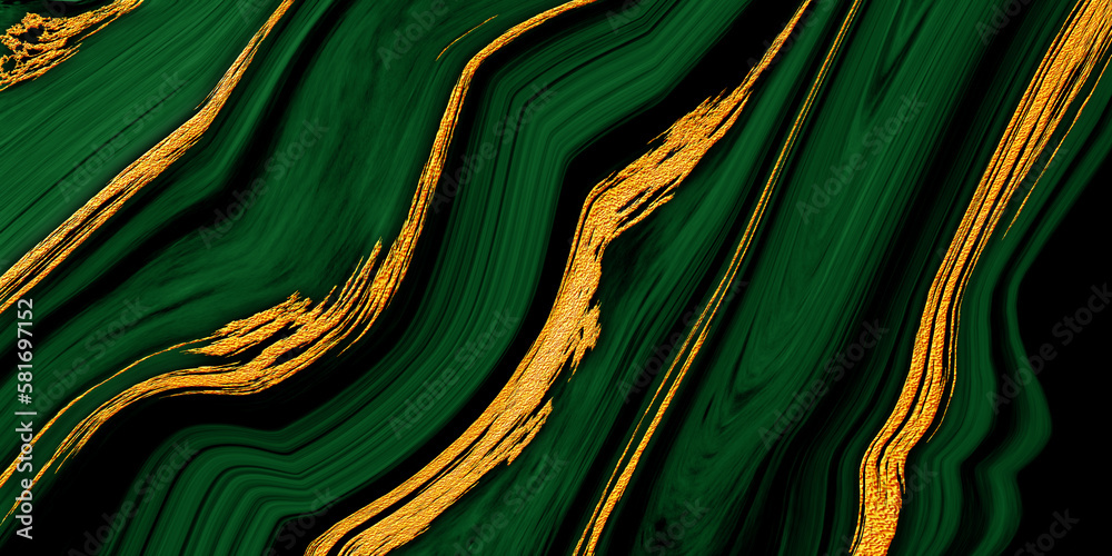 marble, texture, green, gold, background, with golden veins, green ...