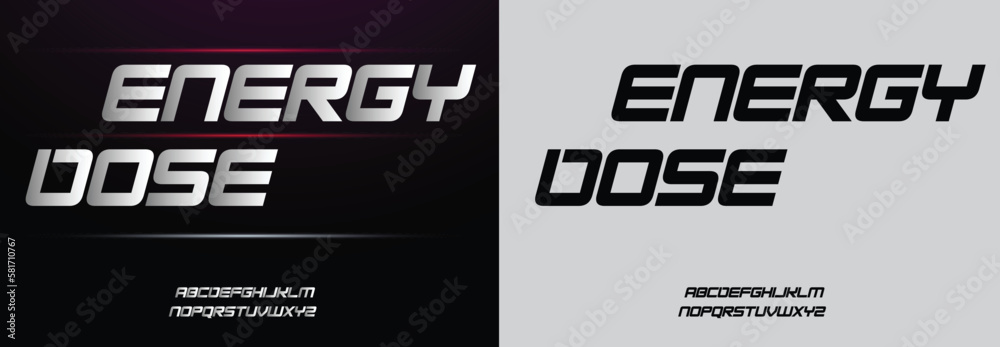 Energy Dose, Modern Sport Fonts. Typeface Tech style fonts for ...