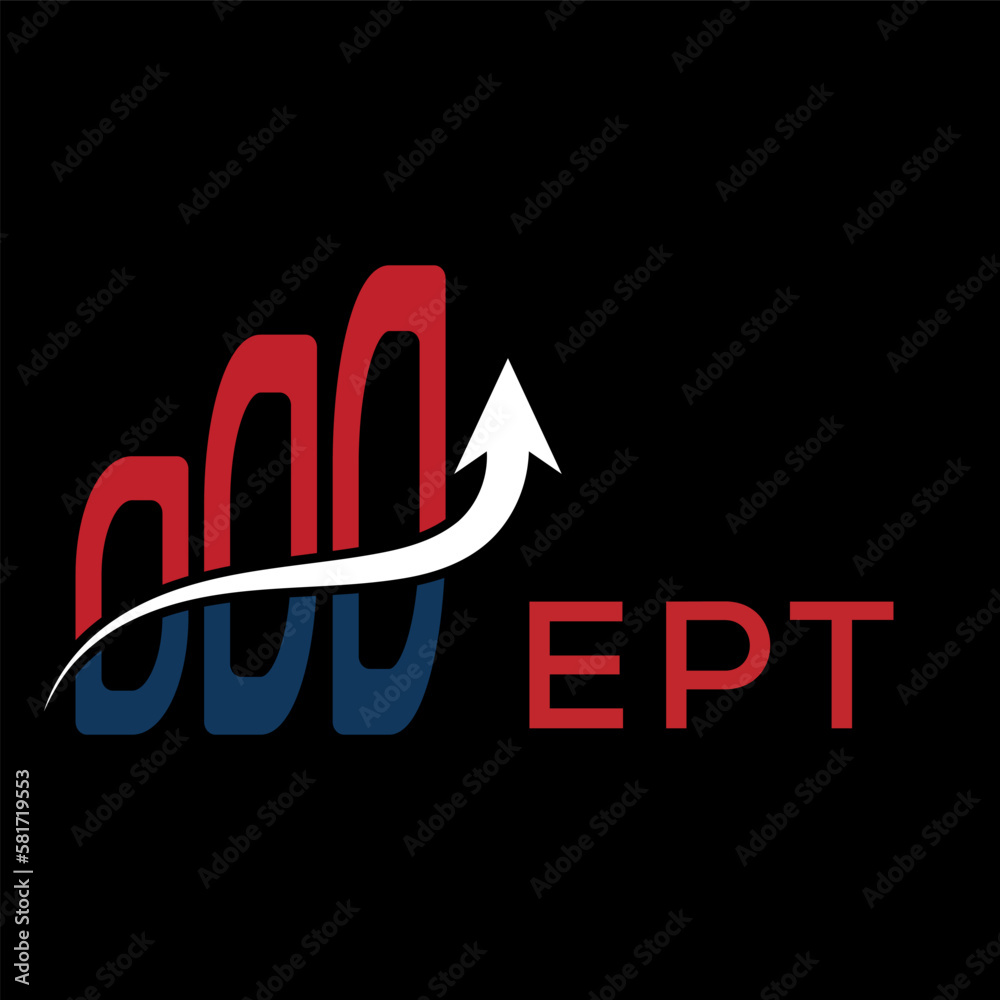 EPT letter logo.EPT Red and Blue Shield Emblem Logo Template.EPT ...