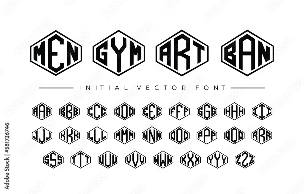 Diamond Shape monogram letters font monogram alphabet Round Lettering ...
