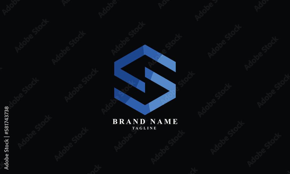 MWS, SWM, SMW, EM, ME, Abstract initial monogram letter alphabet logo ...