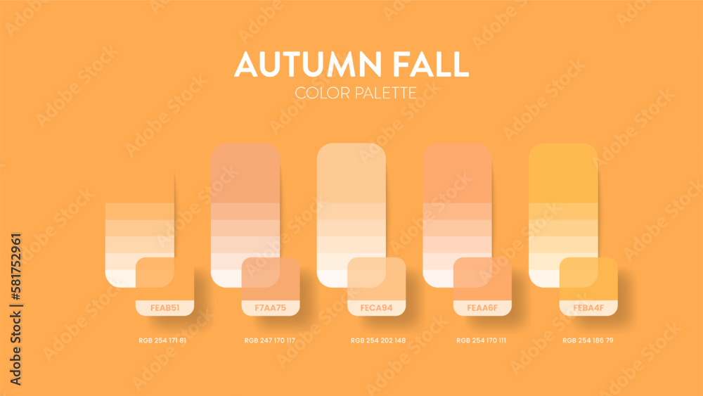 Color palette in colour theme collections. Color inspiration or colour ...