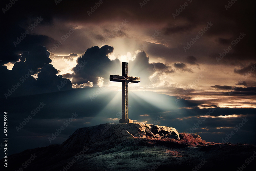 The cave is open and there are three crosses on the hill. The Feast of ...