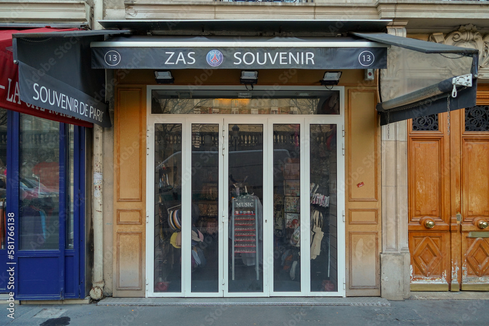commercial vintage french parisian boutique facade , storefront ...