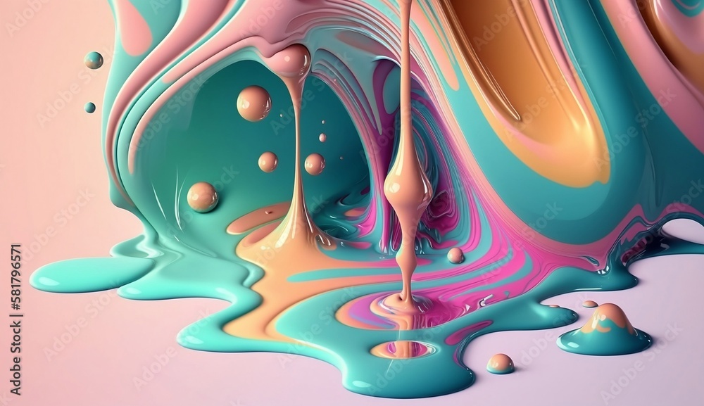 Background of liquid pastel colors. Liquid pastel wallpaper. Liquid ...