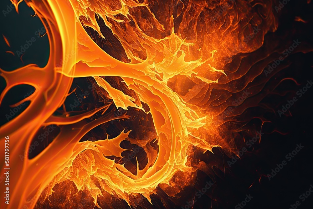 abstract blaze fire flame texture background. Generative AI Stock ...