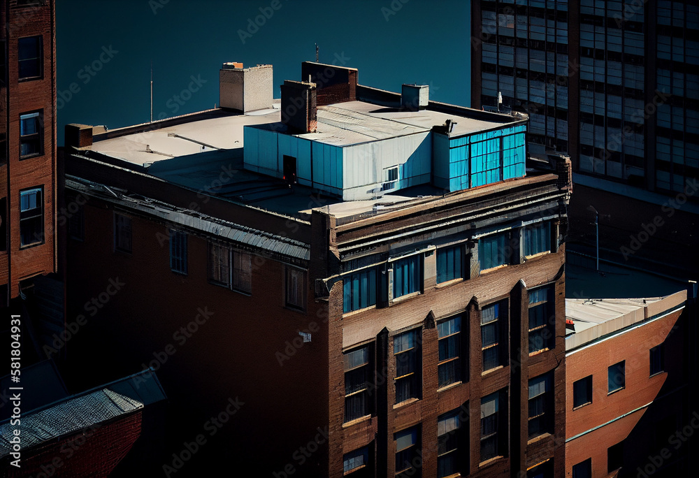 poster,roof, city,affiches,photography,color,House, Building, Tiles ...