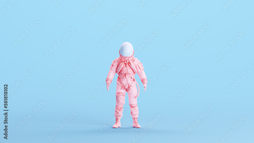 Pink Spaceman Astronaut Cosmonaut Helmet Space Suit Escape Suit Retro ...