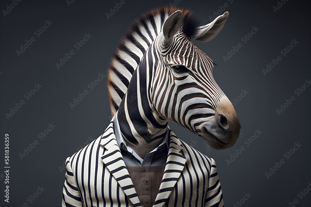 The zebra in a business suit - ready to tackle the corporate world ...