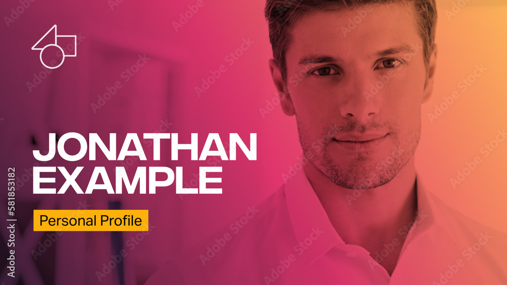 Gradient Blur Personal Profile Slide Stock Template | Adobe Stock Gradient Blur Personal Profile Slide Stock Template | Adobe Stock