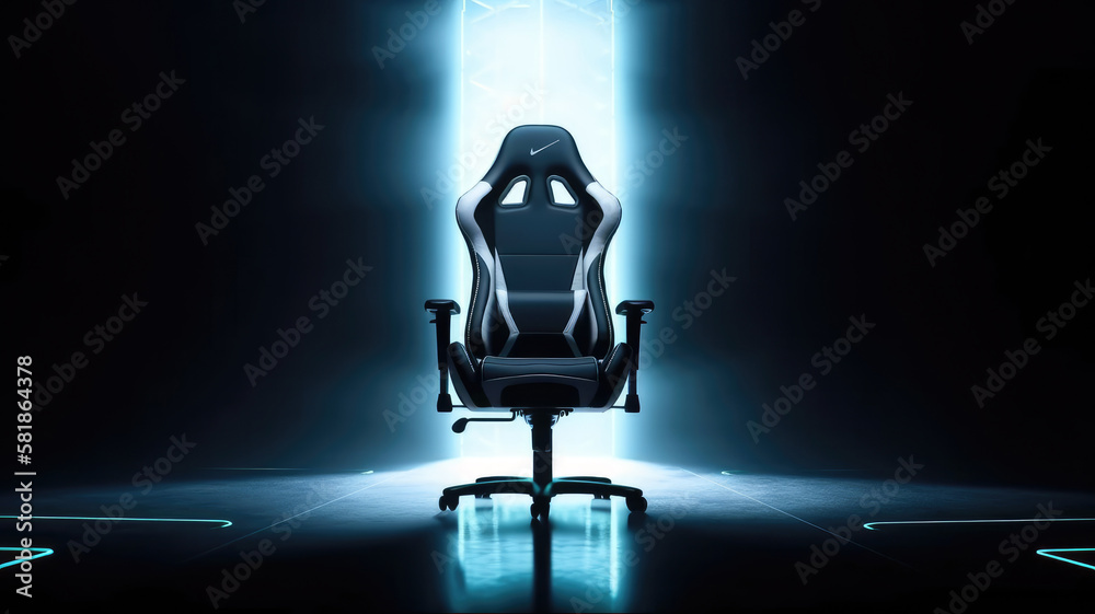 Sleek Gaming Chair Template with Empty Space for Customization (created ...