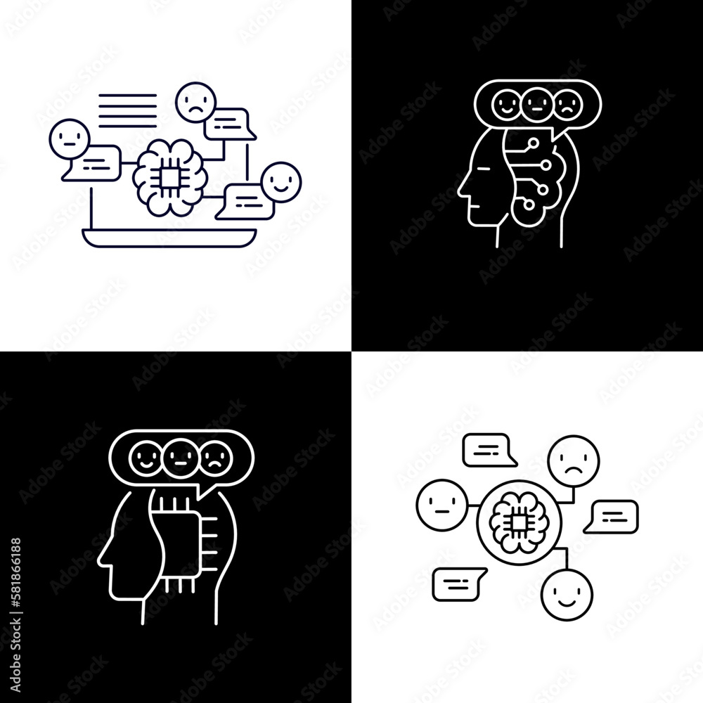 Sentiment Analysis icon. Emotion Analysis icon. Mood Detector icon ...