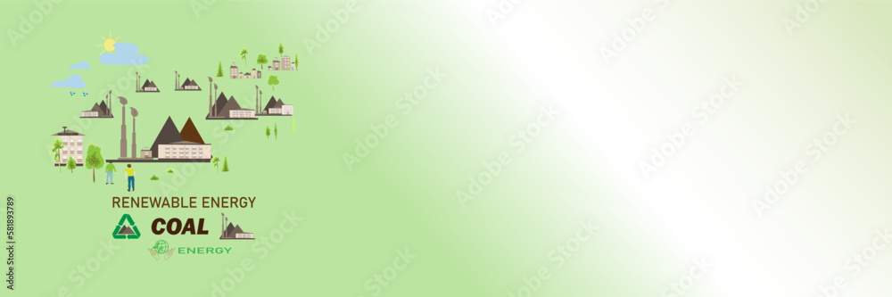 ESG Ecology illustration for Environmental friendly template ...