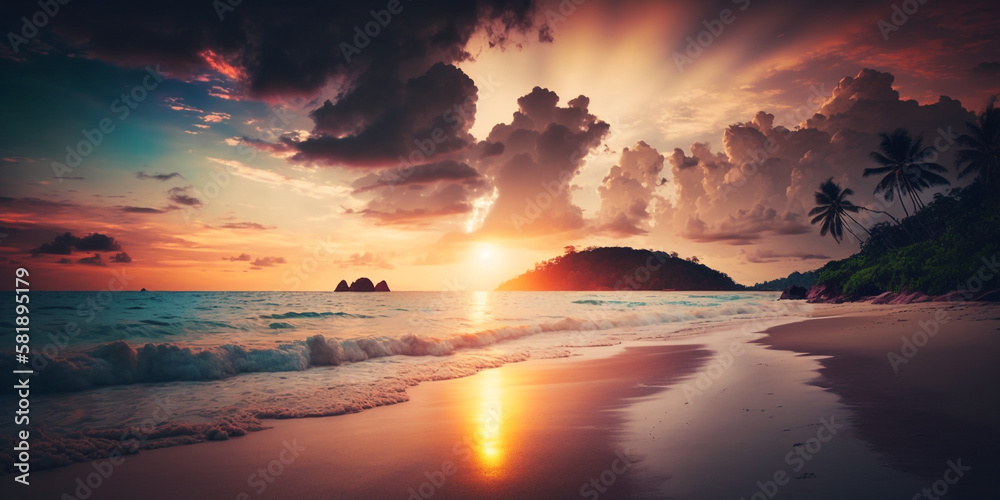 Heavenly Horizons: A Beautiful Light Blue Sky Over the Tropical ...