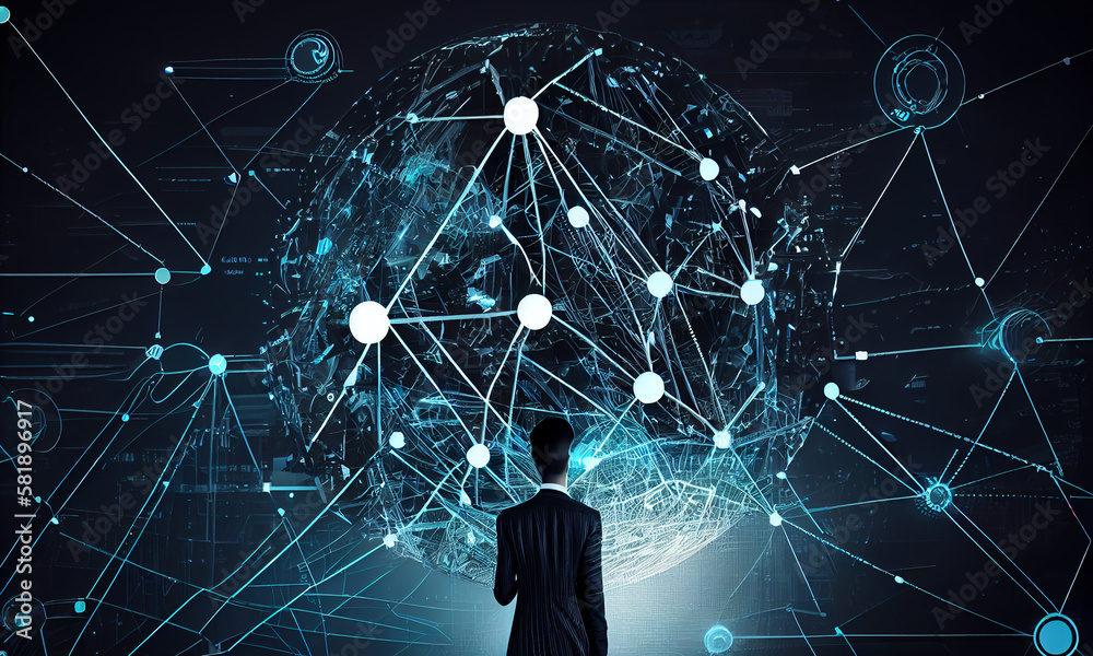 Global business connections background illustration. Concept of trade ...