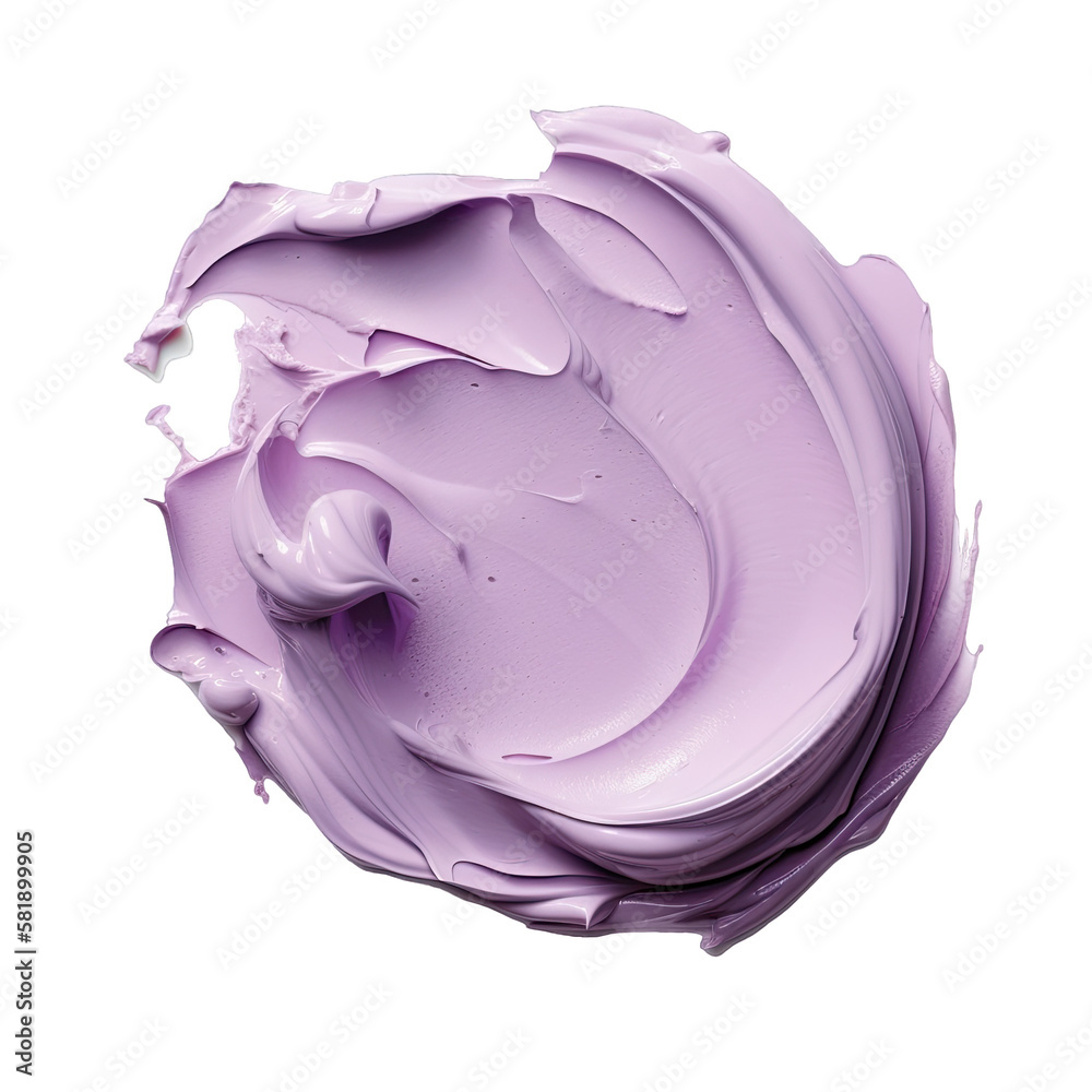 Abstract brush stroke pastel lavender purple oil acrylic paint stain ...