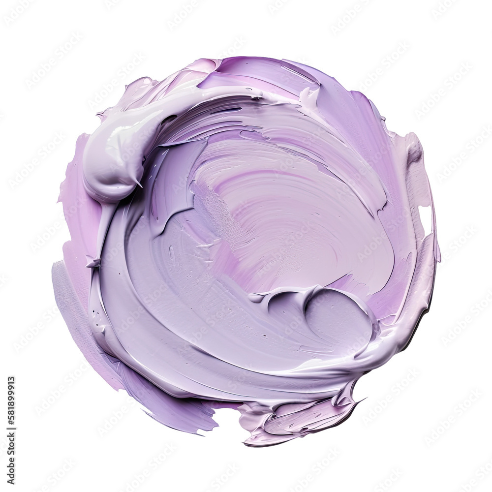 Abstract brush stroke pastel lavender purple oil acrylic paint stain ...