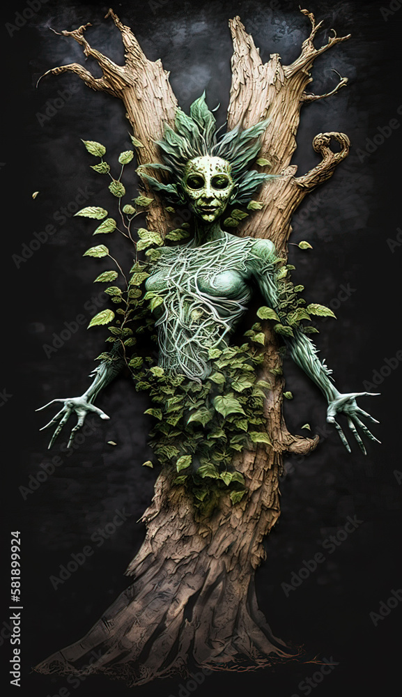 Forest Sprites and Fairies Stock Illustration | Adobe Stock