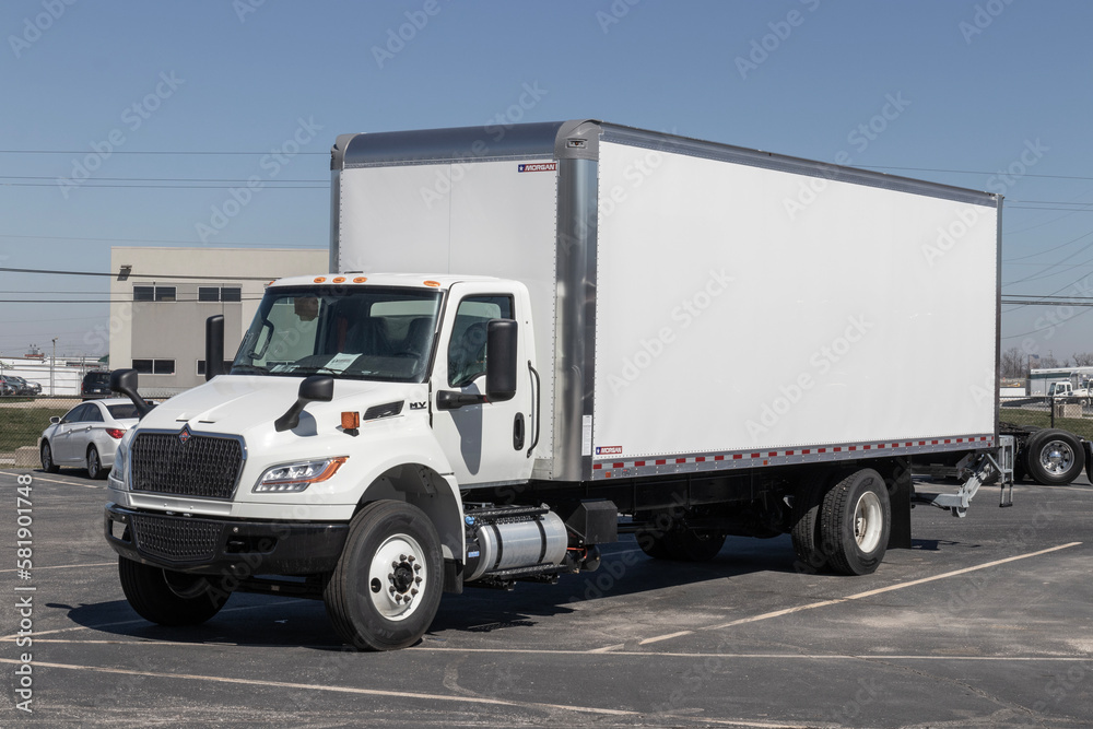 Navistar International Semi Tractor Trailer Truck display at a ...