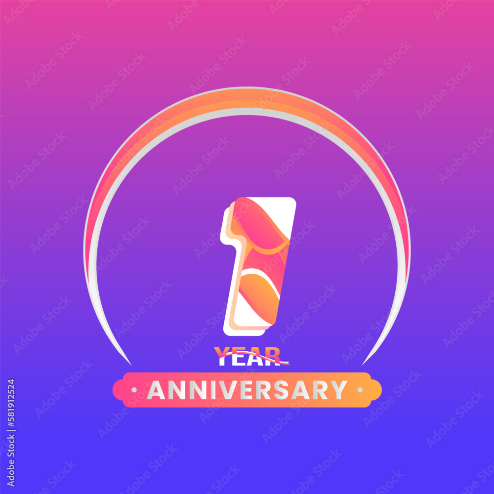 Number 1 (one) vector logos for Anniversary Celebration Isolated on ...
