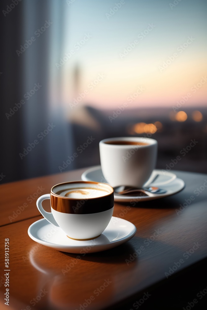 Coffee addiction, coffee culture, coffee shop ambiance. Drip coffee ...