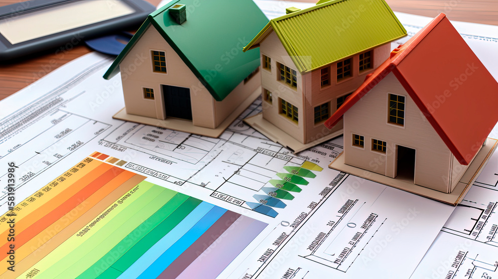 Energy efficient House Building Rate calculations Stock Photo | Adobe Stock