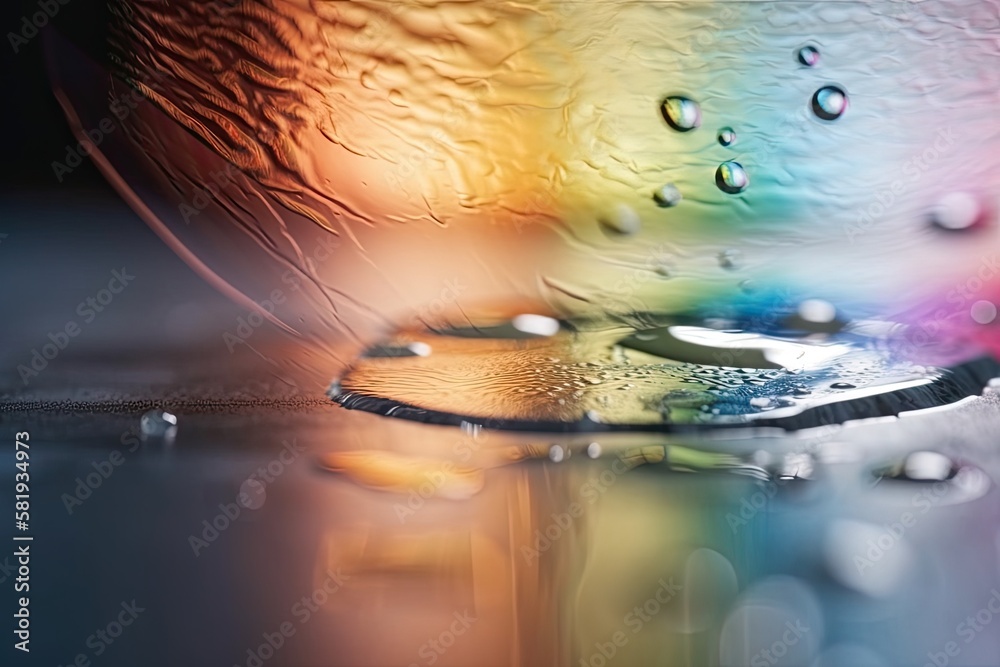 Water texture overlay effect with blur for photographs and mockups. On ...
