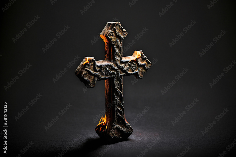Cross of christian religion. orthodoxy and catholicism divine symbols ...