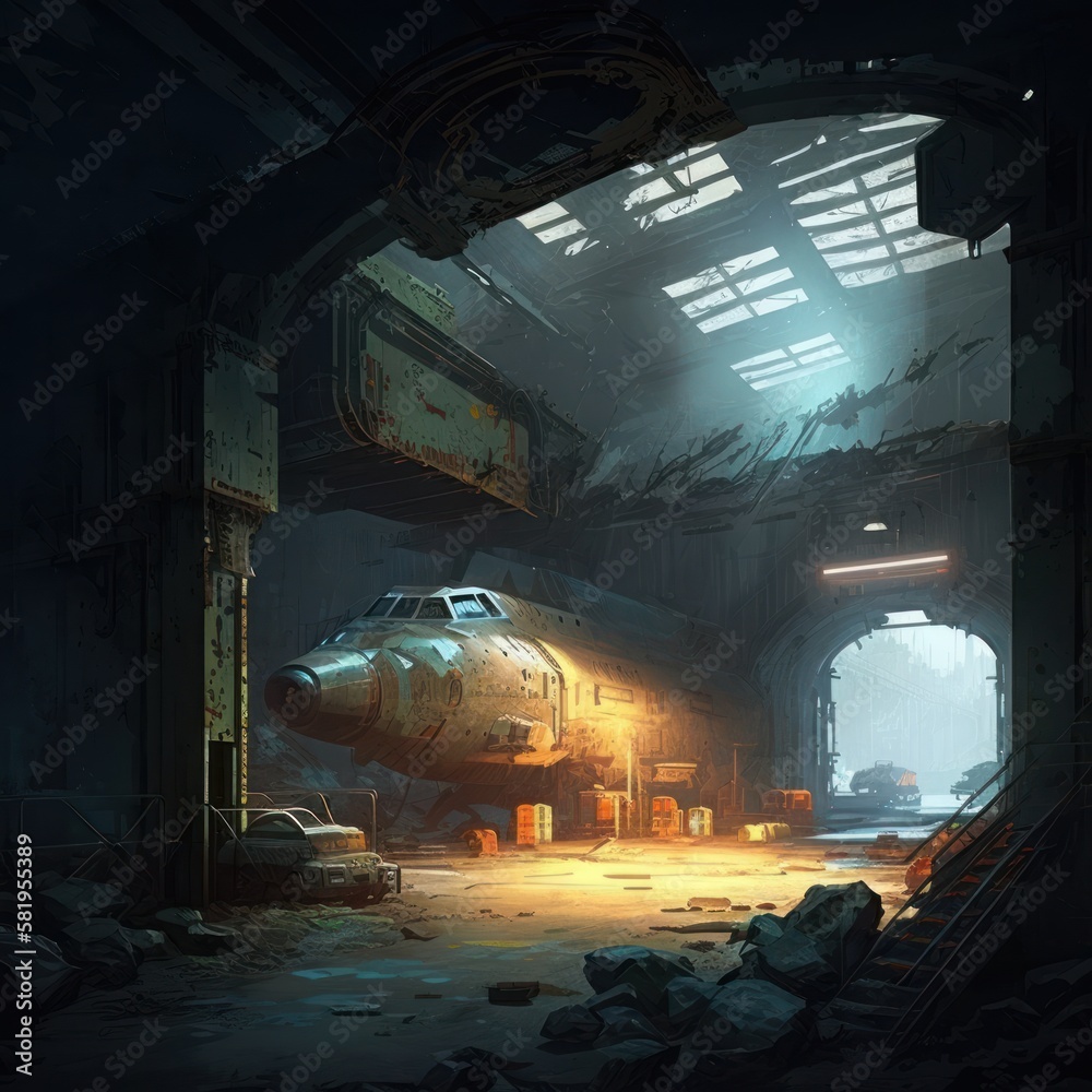 Underground Military Base Game Art ilustración de Stock | Adobe Stock