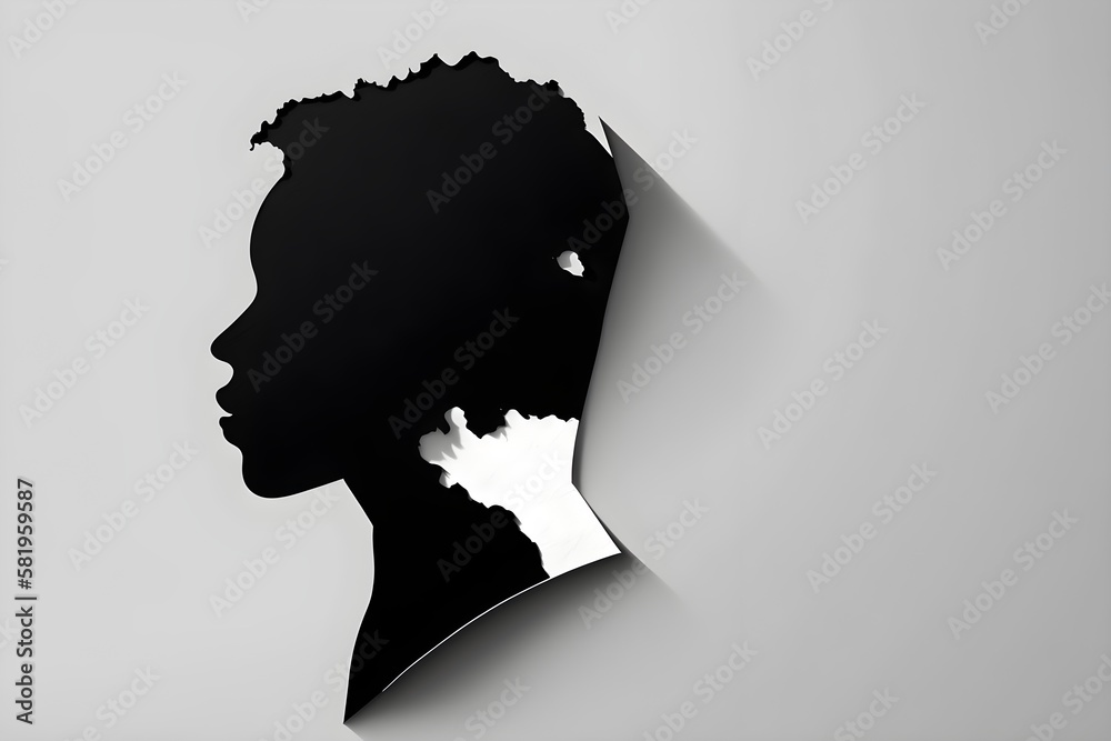 Wallpaper Illustration and background of a silhouette, of a black ...