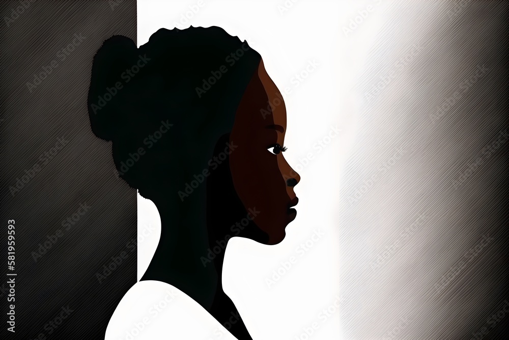 Wallpaper Illustration and background of a silhouette, of a black ...