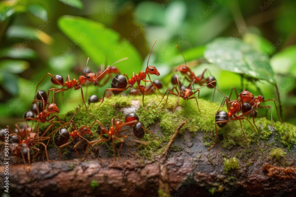 Standing ant activity. The Ant Bridge Unity Team and the Concept Team ...