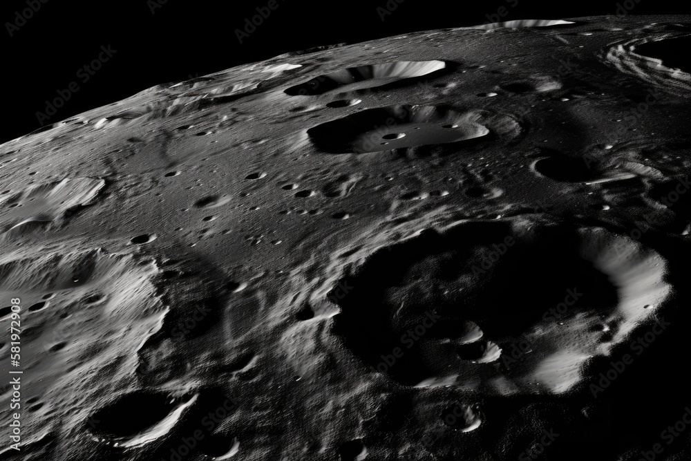 the moon's surface is textured A close up of the earth's satellite ...