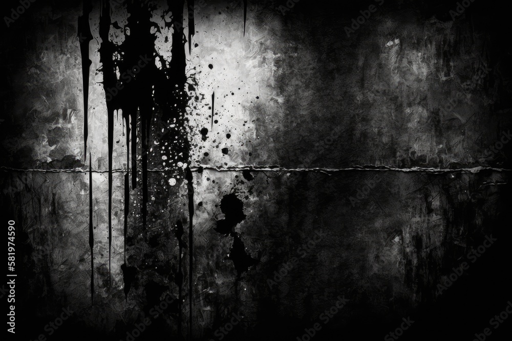 Grunge black scratched scary background, old film effect, dusty texture ...