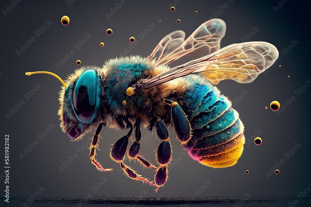 Get buzzing with our vibrant collection of bees in a range of artistic ...