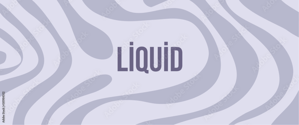 Abstract liquid flow shapes with text preview, abstract wavy liquid ...