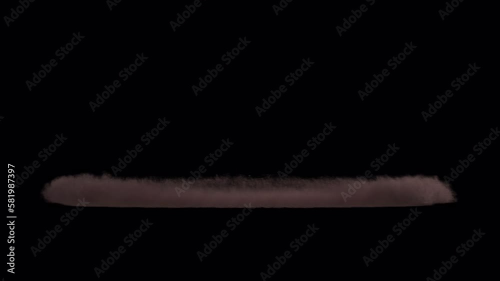 dust of explosion of a nuclear bomb. Realistic 3D animation of atomic ...
