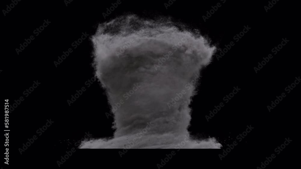 Realistic 3d Animation Fx giant Tornado. Background Nature Storm Scene ...