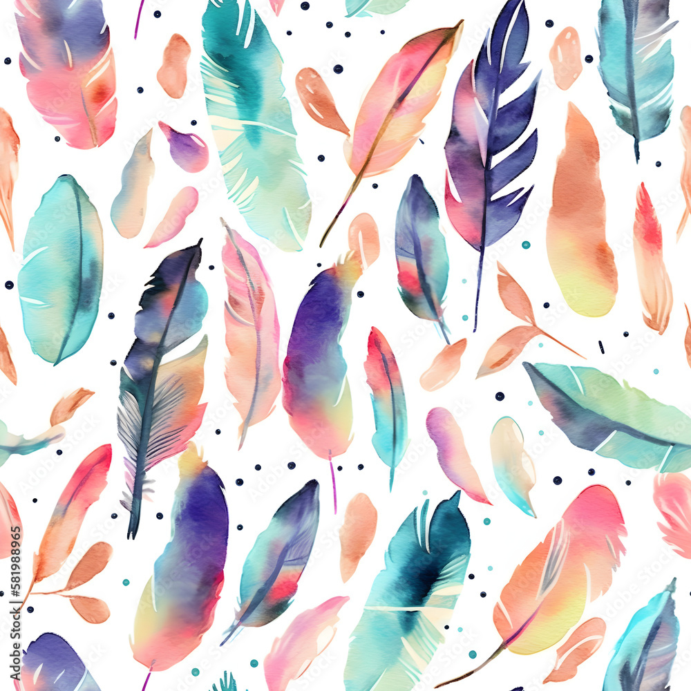 Feather Background Tiled