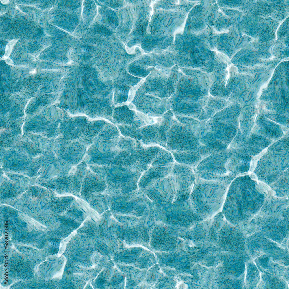 Seamless Ocean Waves Texture. Blue Water Sea Background with Abstract ...