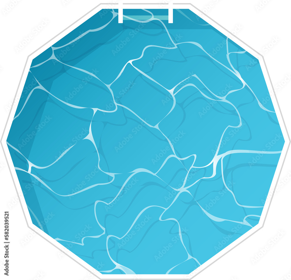 Swimming pool top view for design. Polygonal form of pool. PNG image ...